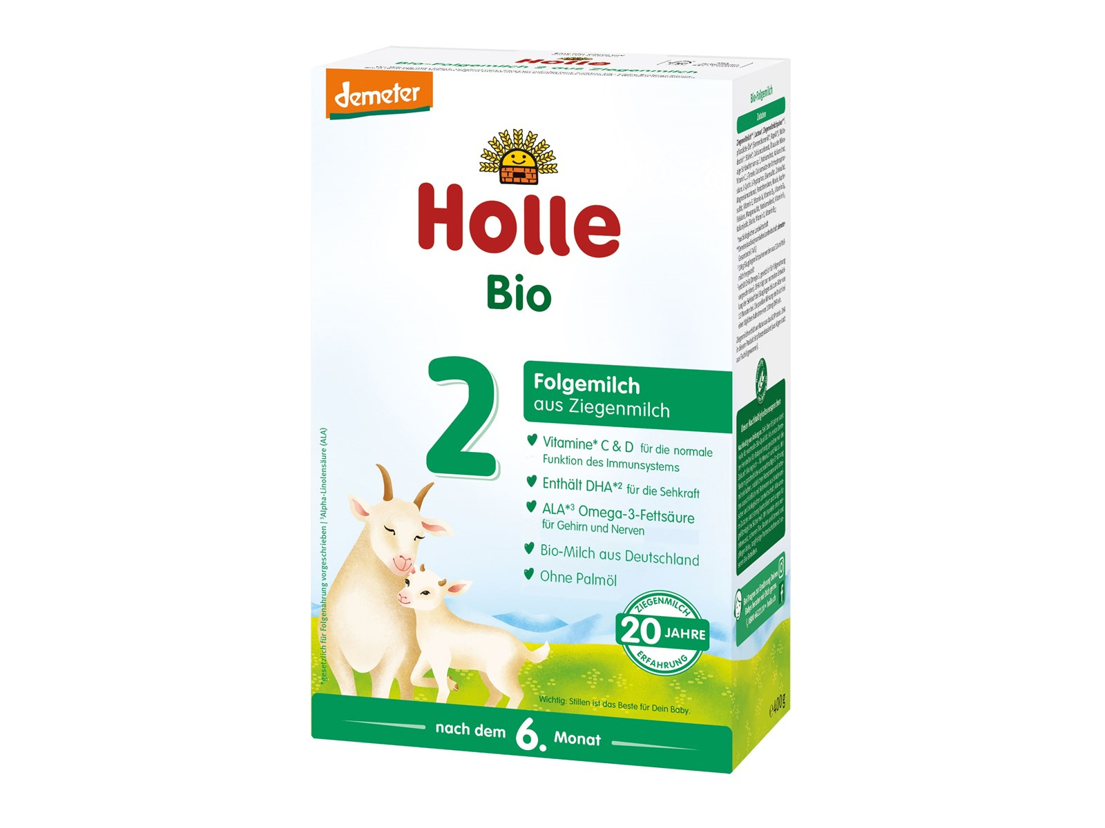 Holle Bio-Anfangsmilch auf Ziegenmilchbasis 2 Demeter, nach dem 6 ...