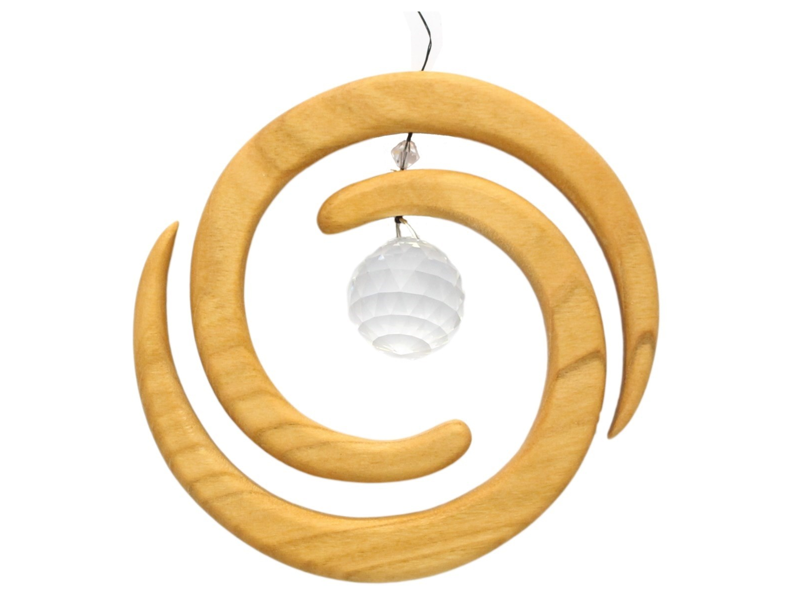 Helix Aus Heimischem Laubholz Holzdeko Mit Kristall Von Sternengasse