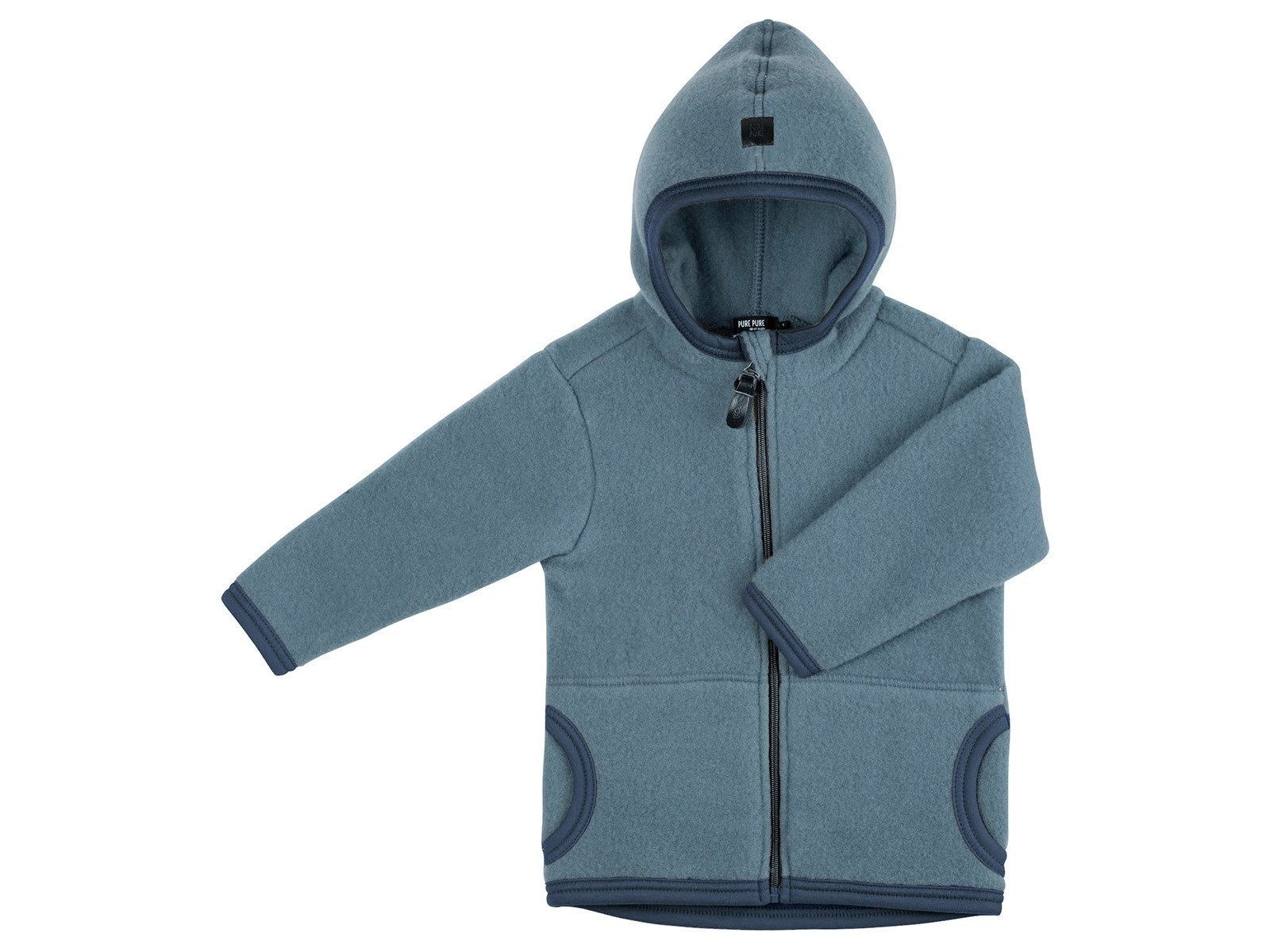 PURE PURE by Bauer Baby und Kinder Jacke mit Kapuze Bio-Merinowolle ...